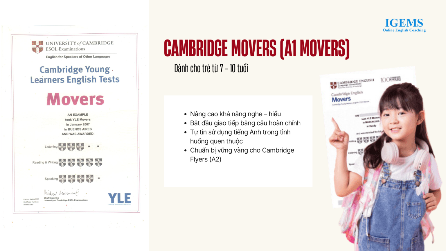 Luyện Thi Cambridge Movers (A1): Cấu Trúc Đề Thi – Lộ Trình Học – Cách ...